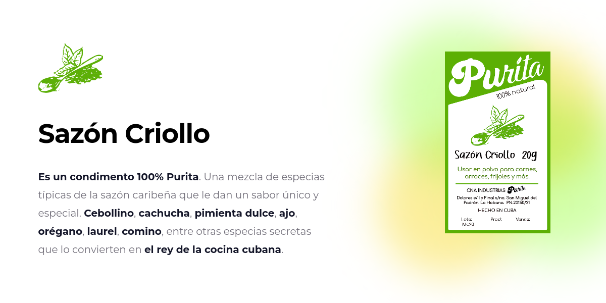 Sazón Criollo - Industrias Purita